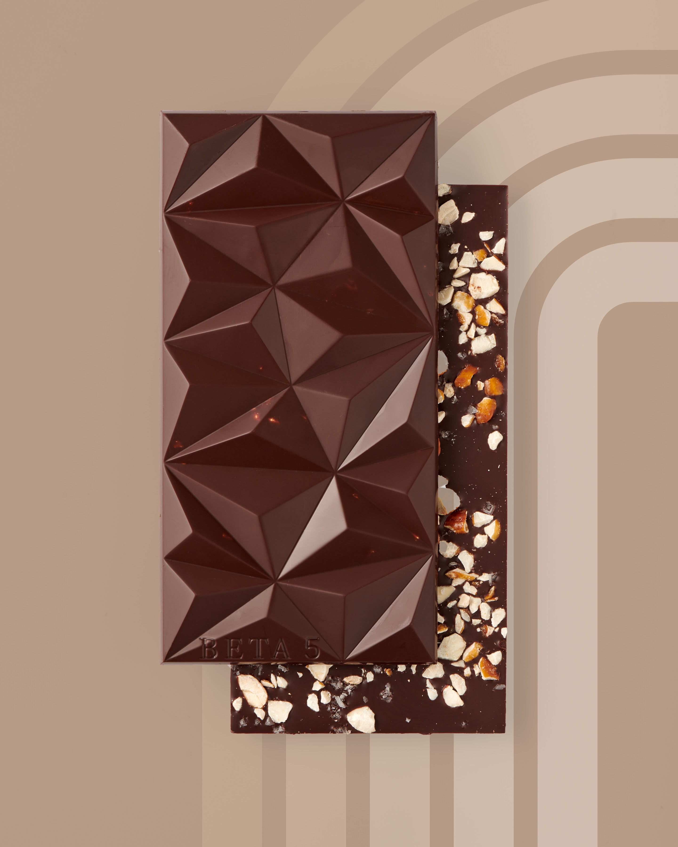 Almond Crunch Polygon Bar – BETA5 Chocolates